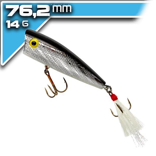 REBEL Magnum Pop-R 7,62cm/14g - Silver Blue - Műcsalik - Felszíni ...